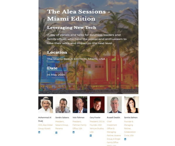 The Alea Sessions - Miami Edition - Aceana Group